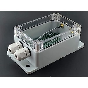 qBox DIY IOT Enclosure Kit (Two SMAs), IOT Enclosure for Arduino MKR Feather ESP32 Cellular LoRa WiFi Board, Waterproof IP65 Enclosure with Glands, prototyping PCB and Two SMA connectors