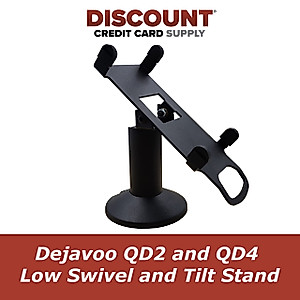 DCCStands Dejavoo QD2, QD4 & QD5 Swivel and Tilt Low Profile 4" Terminal Stand