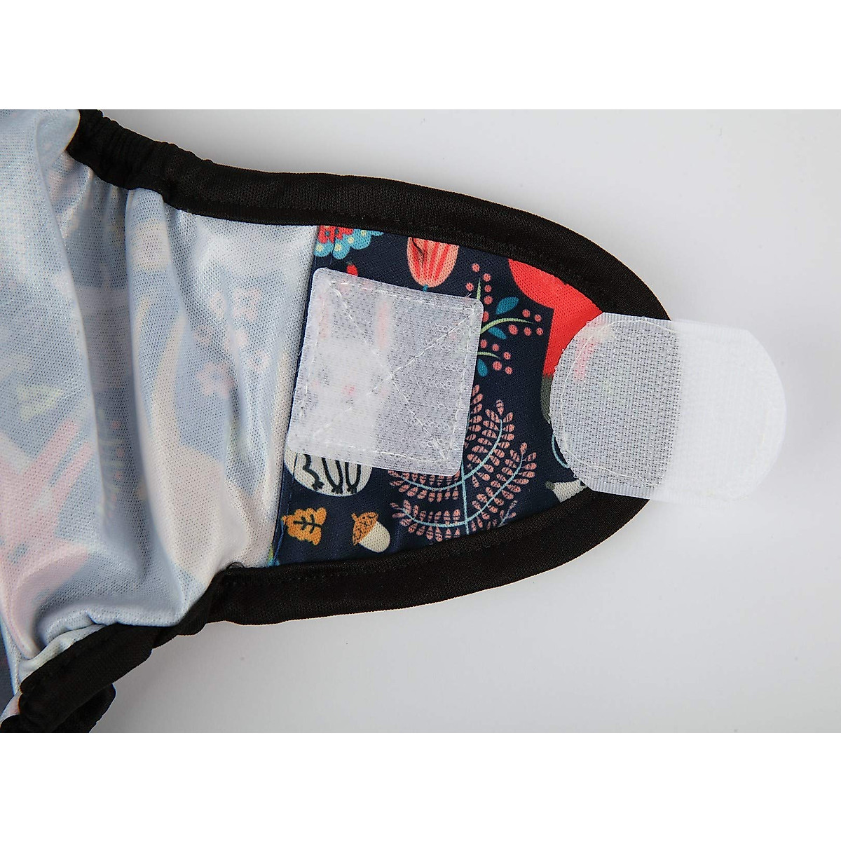 Baby Cloth Diaper Cover Nappy Hook and Loop Double Gusset 6.6lbs to 33lbs (Grey Arrow) One Size