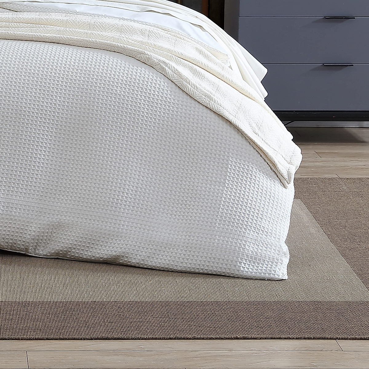 Eddie Bauer - King Duvet Cover Set, Reversible Bedding with Matching Shams, Stylish Home Decor with Button Closure (Alpine Waffle Ivory, King) (OBS)