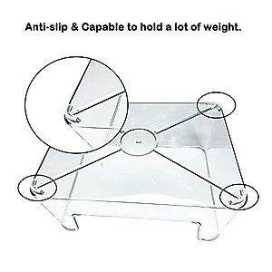 PINVNBY Transparent Rabbit Litter Box Bunny Corner Litter Bedding Box Small Pet Litter Pan Cage Potty Trainer Pet Toilet with Cleaning Tools for Guinea Pigs Chinchilla Ferret(White)