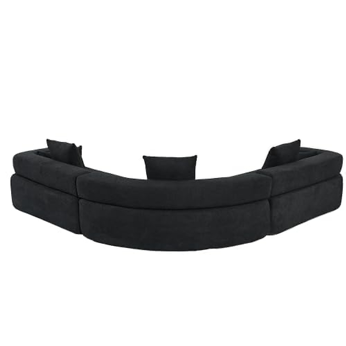 Guo Baitur Oversized Couch – Curved Sofa Bed for Living Room, Boucle Fabric, Unique Design