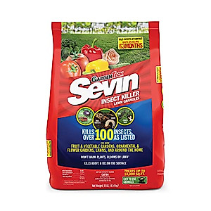 Sevin 100530128 GardenTech Insect Killer Lawn Granules, 10 Pound, White