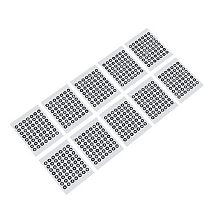 3D Scanning Marker, 10 Sheet 6mm 3D Scanning Marker Reusable 3D Tracking Dot Reference Point Marker for Optical Surveying
