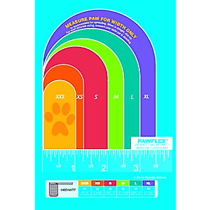PawFlex Medimitt Paw Bandages for Dogs, Cats and Pets Medical Booties, First aid for Paws Non Slip, Non Adhesive, Breathable,Disposable, Washable, Adjustable Strap, Value Pack (X-Small 12-Pack)