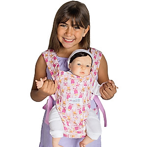 Baby Doll Carrier, Front and Back Toy Carrier Reborn Doll Carrier | Doll Accessories by MacroBaby (MeToo Doll)