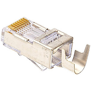 Platinum Tools 100022 EZ-RJ45 Shielded Cat5e/6 External Ground, 50-Pack