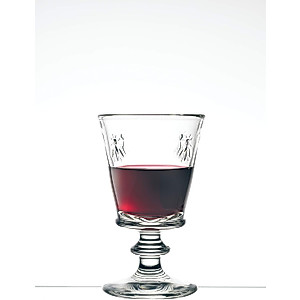 La Rochere Napoleon Bee 12 oz Wine Tasting Glasses - Set of 6. Iconic French Wine Glasses w/ the French Bee Embossed Design