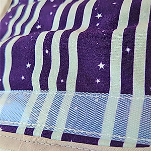 【angelette】Baby Carrier Reversible Sucking Pads/Car Seat Strap Covers/Stroller Belt Covers/Drool Pads/Teething Pads (Navy Stripe)