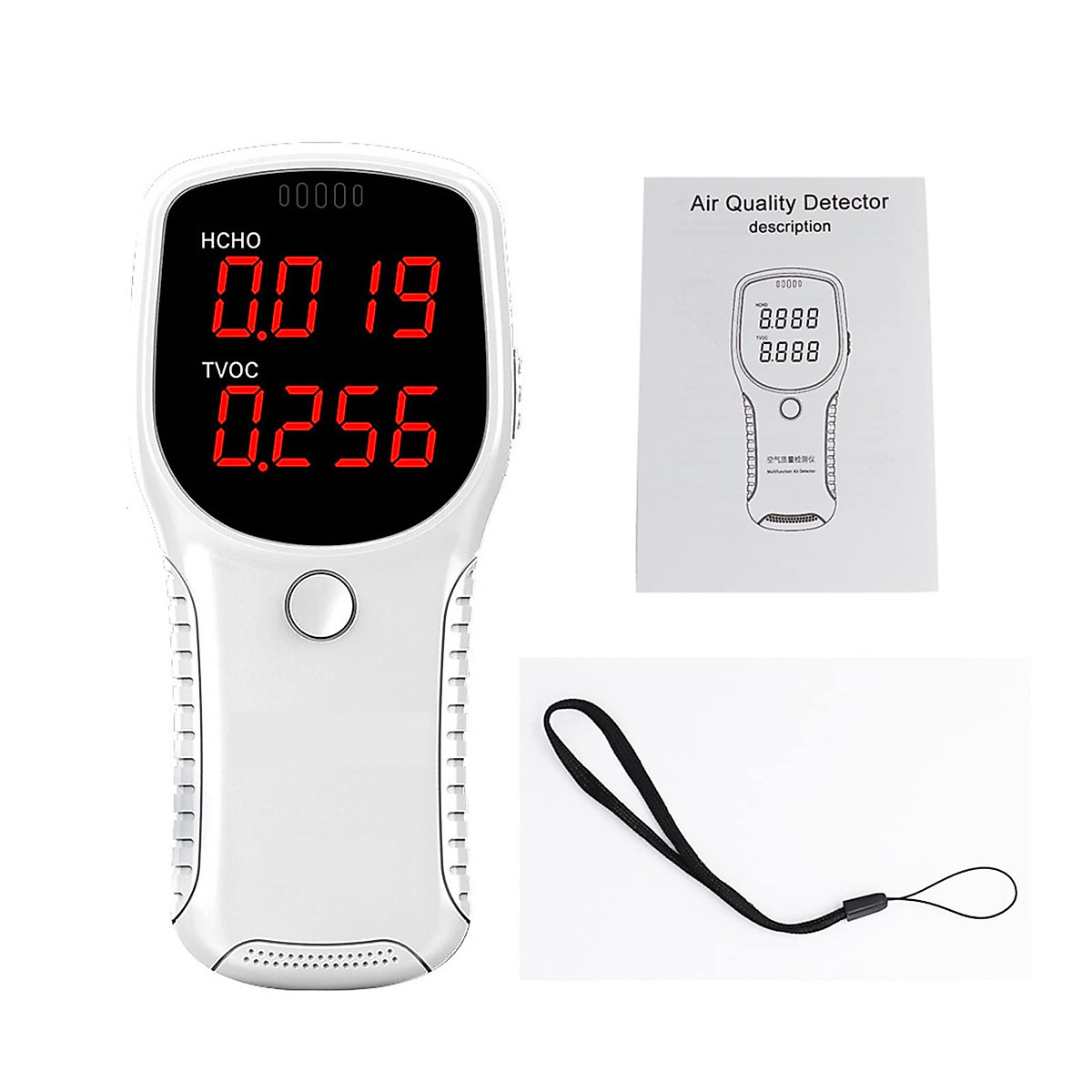 Formaldehyde Humidity Meter, 22mm HCHO TVOC Digital Meter,Air Detector, Air Moniter Controller, Indoor Air Pollution Detector for Home, Office