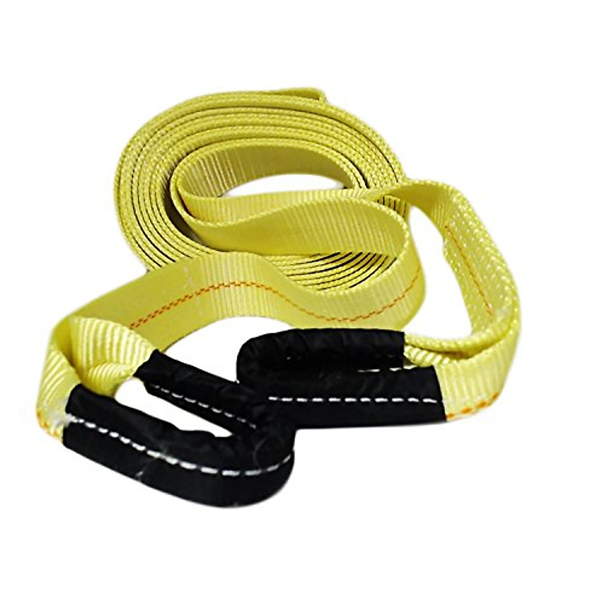 ABN Tow Strap with Reinforced Loops 2in x 30ft Vehicle Recovery Rope 16,000 lbs Pound Capacity Recovery Strap