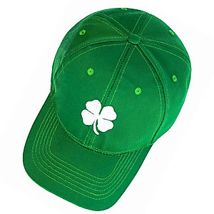 St. Patrick's Day Party Baseball Cap Ireland Irish Leaf Green Trucker Hat Four Leaf Clover Lucky Dad Caps 22.5"