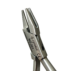 Premium German Stainless Orthodontic Aderer Plier 3 Prong Dental Wire Bending Plier Priple Beak Lab
