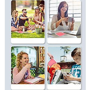 Komost Leakproof & BPA Free Silicone Sandwich Containers - Reusable Sandwich Box with Snap-Off Lid for Lunch, Eco-Friendly Plastic Sandwich Holder (Blue)