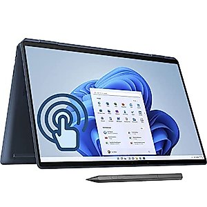 SHOXLAB Supported - NewHP Spectre x360 2-in-1 Convertible, 16" 3K+ TouchscreenLaptop, Core i7-11390H, 16GB RAM 2TB SSD, Upto17H Battery, HDMI Fingerprint Thunderbolt4 Type-C WiFi6 Win11H