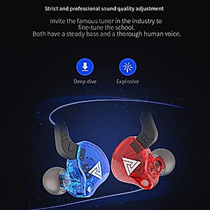 OCUhome Earbuds, Earbud Headphones with Microphone, QKZ AK6 Universal 3.5mm Sports in-Ear HiFi Sound Earphones for Phones Tablet Green