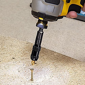 Yakamoz 2Pcs Pivoting Bit Tip Holder 1/4" Hex Quick Release Magnetic Knuckle Bits Holder Extender for Screwdriver Bits Drill Extension Attachment