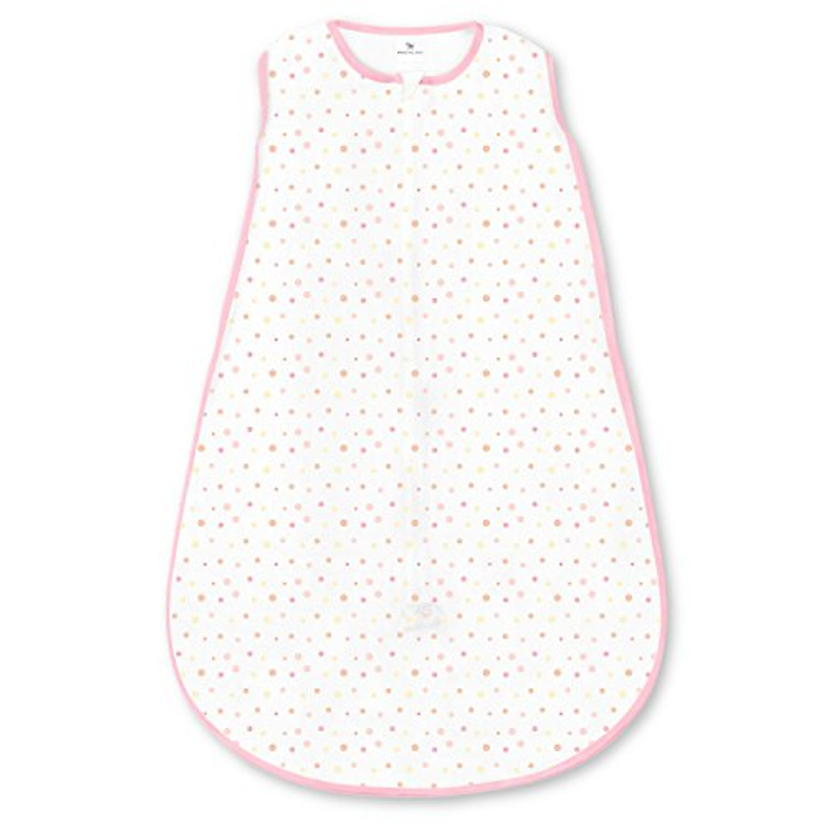 Amazing Baby Microfleece Sleeping Sack, Wearable Blanket with 2-Way Zipper, Use After Swaddle Transition, Playful Dots, Pink, Medium 6-12 Month