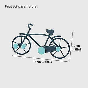 JruiZhp Coat Rack Coat Hooks,Household Free Punching Wall Hanging Coat Rack Creative 3Pcs Bicycle Three- Dimensional Decorative Hook Bedroom Living Room