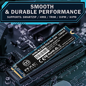 AXE MEMORY 128GB NVMe M.2 2280 PCIe Gen 3x4 Internal SSD Solid State Drive (SSD)