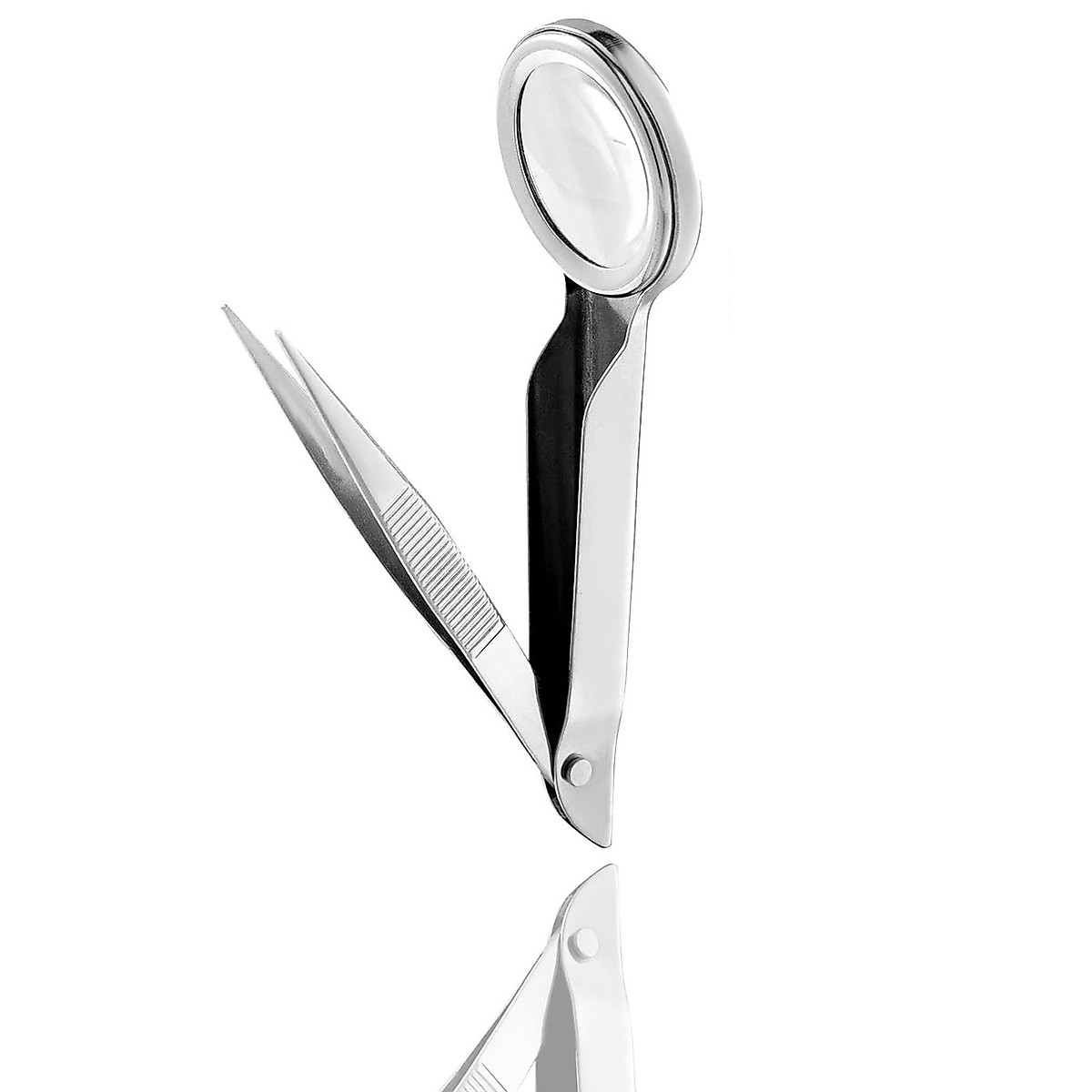 Laja Imports Magnifying Glass Splinter Tweezers Fine Point for Educational Use