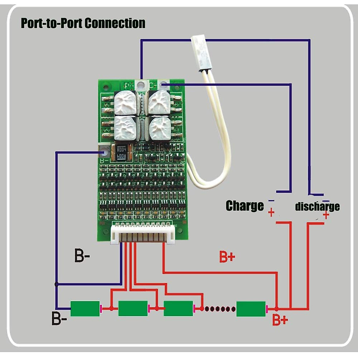 KOOBOOK 1Pcs 10S 30A 36V Li-ion Cell 18650 Battery Protection BMS PCB Board with Balance Function for Motorcycle Scooter Protection Board