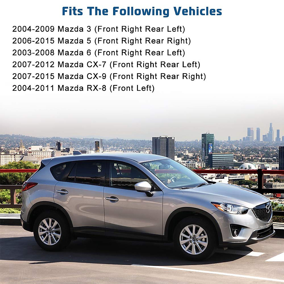 Power Window Lift Motor Replacement Compatible with Mazda 3 Mazda 5 Mazda 6 Mazda CX-7 Mazda CX-9 Mazda RX-8 | Replace# G22C5858XF, GJ6A5858XC, D01G5858XB, 742-802