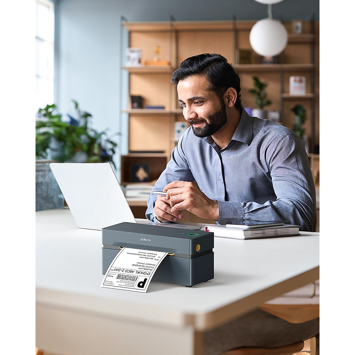 4"x6" Direct Thermal Shipping Label Compatible with Zebra, JADENS, iDPRT SP410, POLONO Perforated Postage Label Paper for MUNBYN, Rollo, Jiose, Permanent Adhesive, Commercial Grade, 200 Labels/Roll