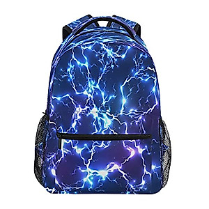 Kcldeci Kids Backpack for Girls Boys Starry Blue Lighting School Backpack Travel Toddler School Bag Backpacks Student Kids School Bags