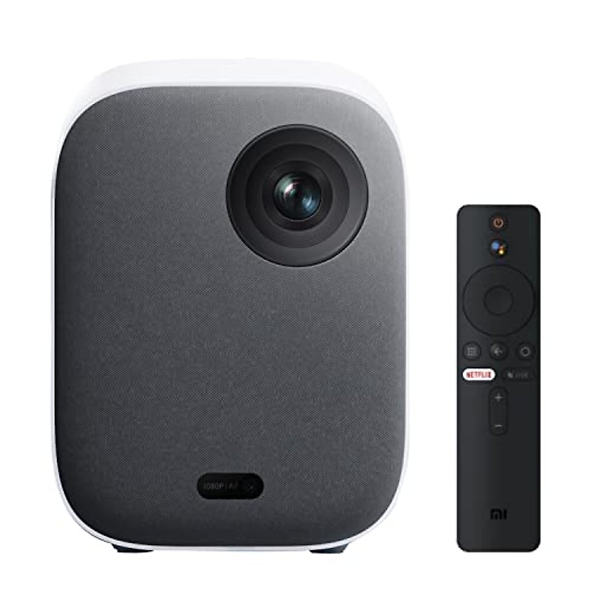 Xiaomi Mi Smart Home Compact Projector, Android TV Compatible with Remote Control, Screen Size 60"-120", 1080P Full HD, HDR10 Decoding, 500 ANSI Lumen, with Dolby Audio Decoding