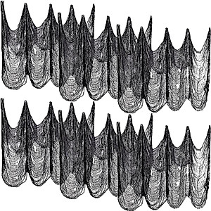 Legigo 6 Pack Halloween Creepy Cloth- (30 x 72 Inch) Spooky Scary Gauze for Halloween Party Supplies Home Wall Doorway Outdoor Yard Decor(6 Colors)
