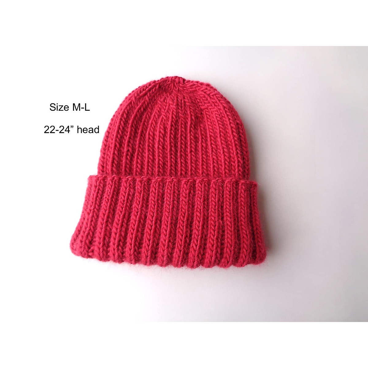 Alpaca Wool Beanie Hat, Hand Knit Watch Cap, Men or Women, Stretchy Seamless Fit, CHOOSE COLOR