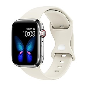 Tighesen Sport Bands Compatible with Apple Watch Band Ultra 2/Ultra SE Series 10/9/8/7/6/5/4/3/2/1 38mm 40mm 41mm 42mm 44mm 45mm 46mm 49mm S/M M/L for Women/Men Silicone iWatch Band