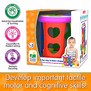 The Learning Journey Early Learning - My First Shape Sorter - A Fun Way to Learn Shapes - Toddler Toys & Gifts for Boys & Girls Ages 12 Months and Up, Multi, Medium