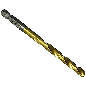 Milwaukee Electric Tool 48-89-4613 Impact Drill Bit, 1/4" Diameter x 4.13" L, 2-15/32" 35 Degree Helix Flute, 1/4" Hex Shank