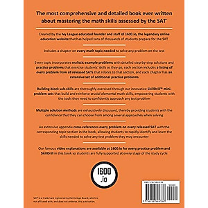 1600.io SAT Math Orange Book Volume I: Every SAT Math Topic, Patiently Explained (1600.io SAT Math Orange Book 2-volume set)