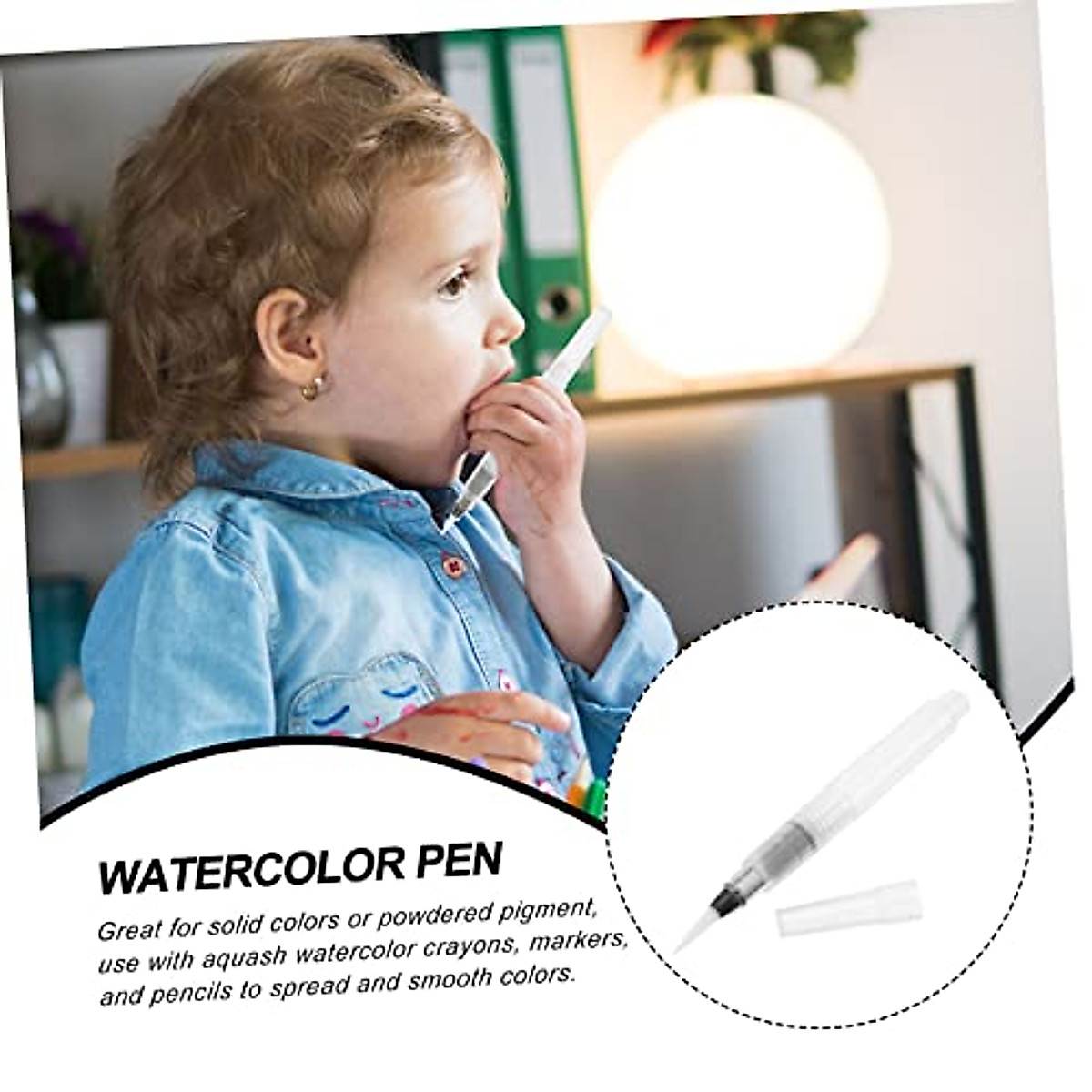 VILLCASE 6pcs Calligraphy Pen Set Oil Painting Brushes Oil Painting Set Watercolor Pens Brush Set Paint Brush Pens Water Brush Pen Set Water Color Brush Pens Water Coloring Brush Pen Pencil