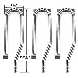 Repair Kit for Jenn Air 720-0336, 7200336, 720 0336 BBQ Gas Grill Includes 3 Stainless Burner, 3 Stainless Heat Plate and Stainless Cooking Grates