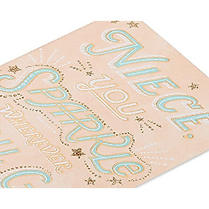 American Greetings Birthday Card for Niece (You Sparkle)