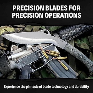 Condor Tool & Knife Discord Machete | High Carbon Steel Machete with a Micarta Handle | 3mm Thick Tactical Machete with Hand Crafted Welted Leather Sheath | 17.5in Blade | 42oz