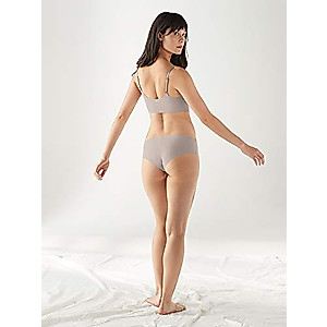 True & Co. Women's True Body Scoop Adjustable Strap Bra, Mink, (Medium) 34-36A/D