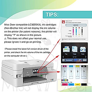 Miss Deer Compatible LC3035 Ink Cartridges Replacement for Brother 3035 3035xxl LC3035XXL Work for Brother MFC-J995DW MFC-J995DW XL MFC-J805DW MFC-J805DW XL MFC-J815DW (1BK, 1C, 1M, 1Y) 4-Pack
