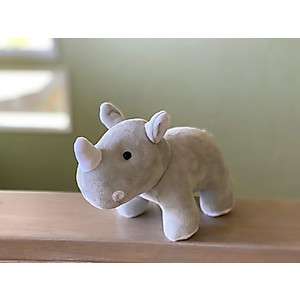 Baby Rhino Stuffed Animal Plushies for Boys & Girls | Super Soft Cute Plushies for Kids' Bedroom | 8-in Safari Stuffed Animals for Girls & Boys | Small Animal Toys by Exceptional Home