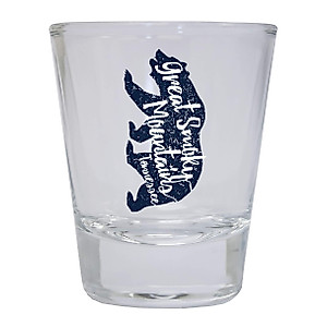 Great Smoky Mountains Gatlinburg Tennessee National Park Souvenir Round Shot Glass