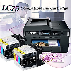 JoyPrinting Compatible LC75 LC71 LC79 Brother Ink Cartridges Work for Brother MFC J435W J280W J825DW J430W J835DW J625DW J425W J6710DW J5910DW J6510DW (Black, Cyan, Magenta, Yellow, 8-Pack)