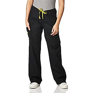 WonderWink Women's Origins Sierra Scrub Pant, Black, Medium