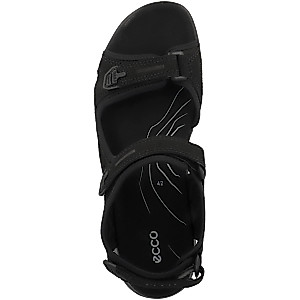 ECCO Women's Yucatan Plus Sport Sandal, Black Nubuck, 7-7. 5