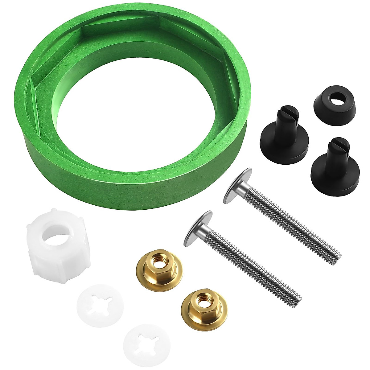 Toilet Tank to Bowl Coupling Kit, Suit for American Standard Champion 4 Toilet Parts AS738756-0070A, Includes Gasket, Bolts and Other Essential Parts for Most 3 Inch Flush Valve Opening Tanks