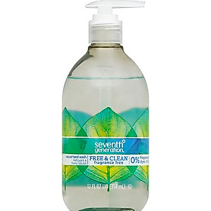 Seventh Generation Liquid Hand Soap Fragrance Free Free & Clean Unscented Hand Soap 12 oz