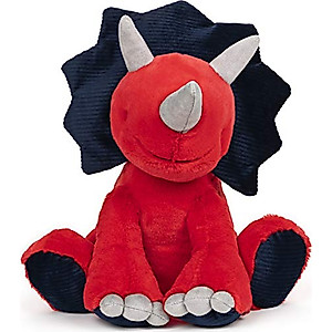GUND Carson Triceratops Dinosaur Plush Stuffed Animal, Red and Blue, 12"